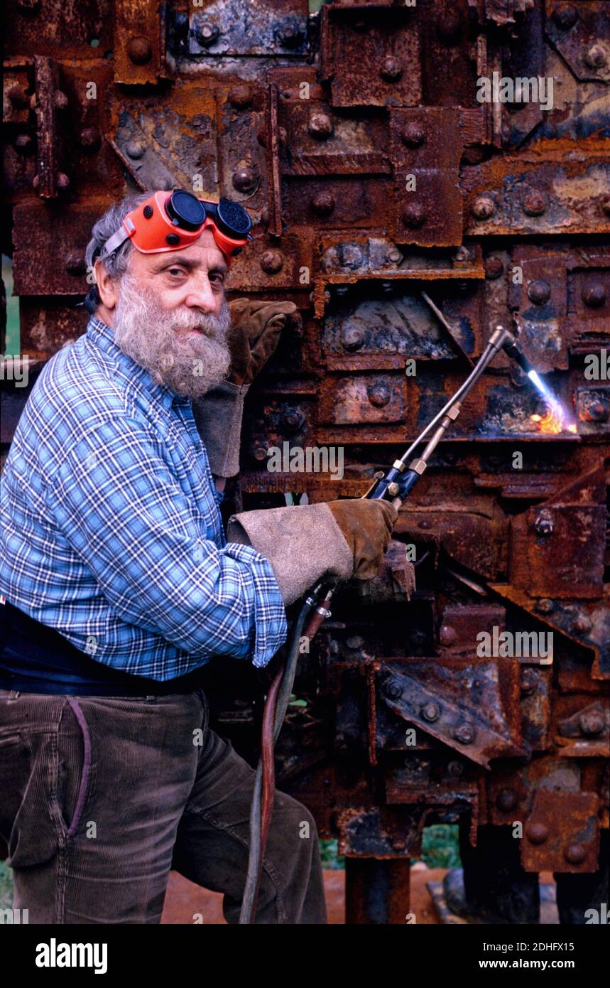 File photo of sculptor Cesar pictured in his workshop in Paris, France ...
