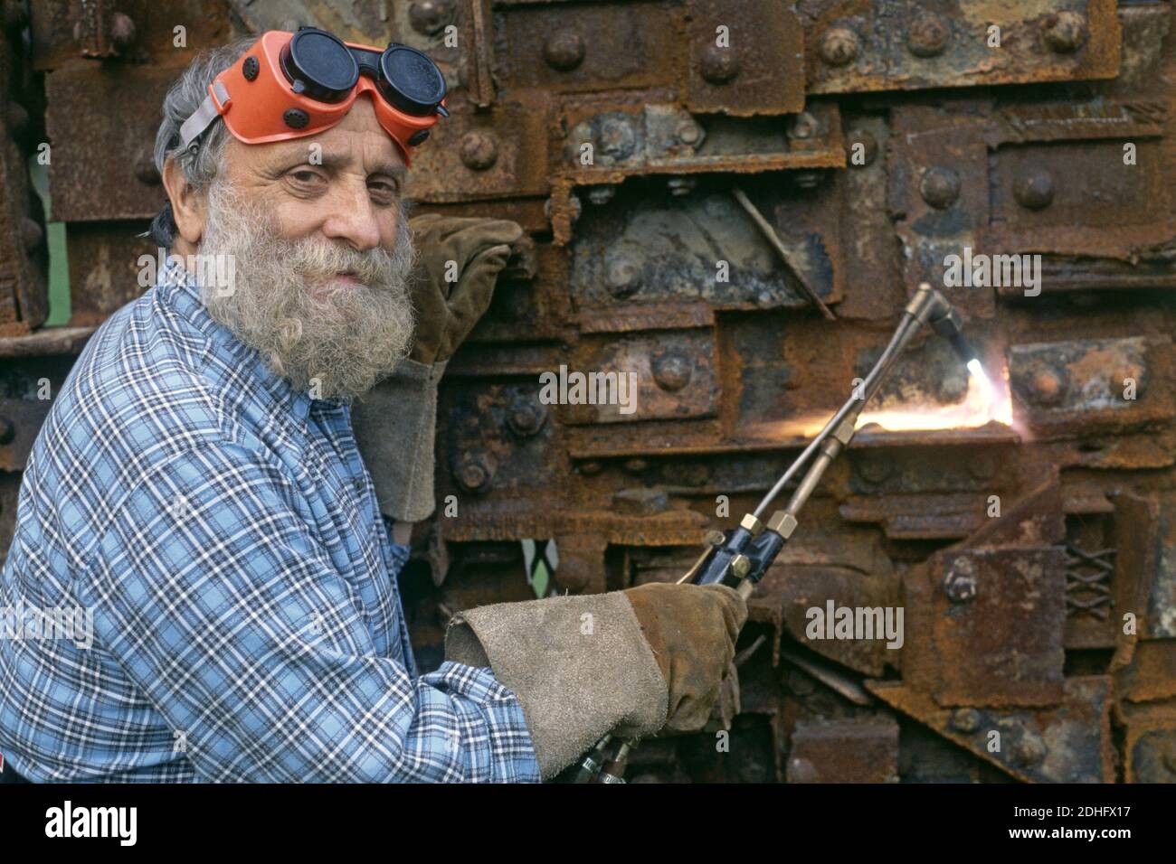 File photo of sculptor Cesar pictured in his workshop in Paris, France ...
