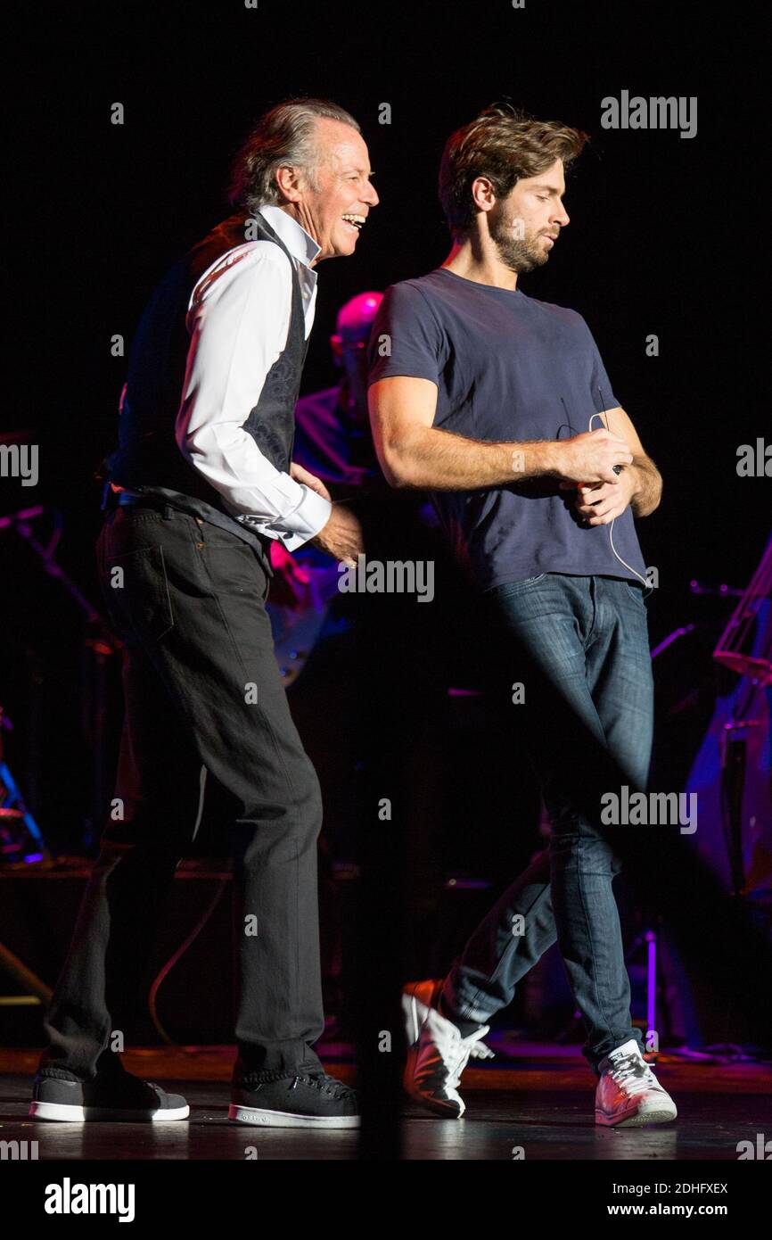Michel Leeb and his son Tom Leeb at Michel Leeb performs in his One Man ...