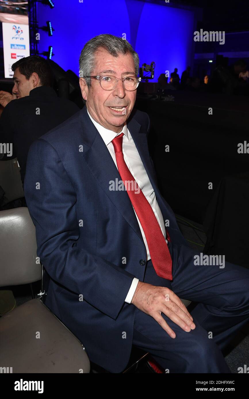 Patrick Balkany attends the international Boxing at Salle Marcel Cerdan ...