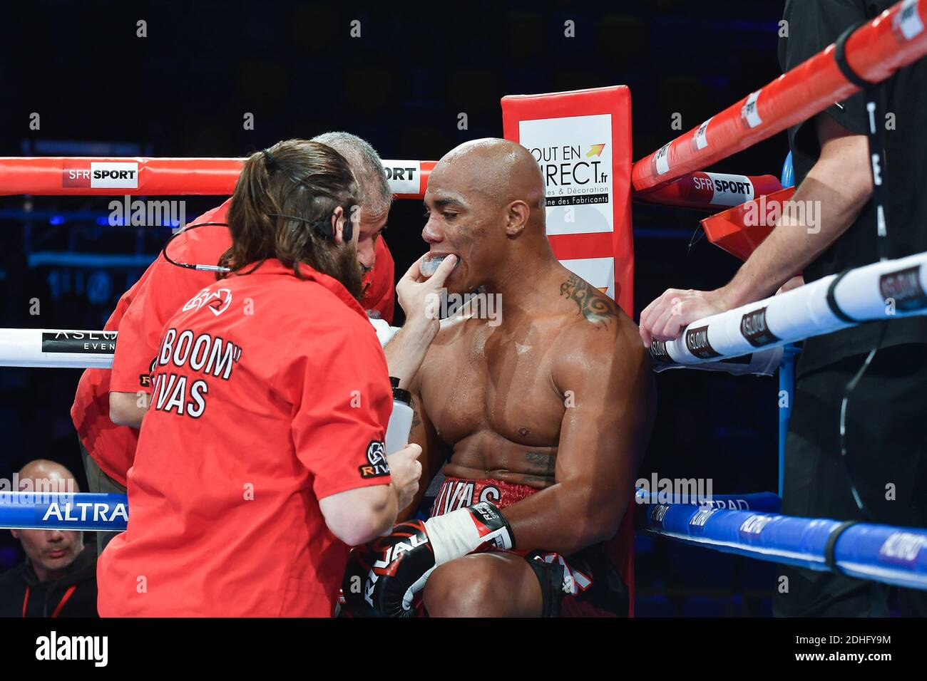 Oscar Rivas during the international Boxing at Salle Marcel Cerdan on ...