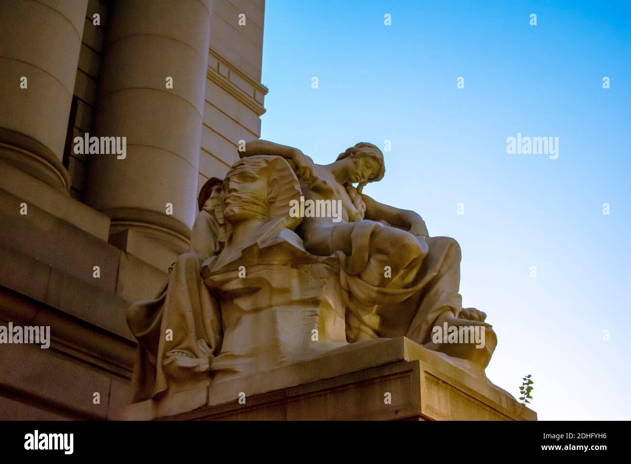 sculptural statue in the shape of a woman representing freedom Stock ...