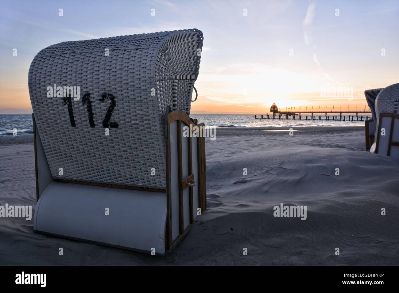 Zingst Pier at the Baltic Sea Stock Photo - Alamy