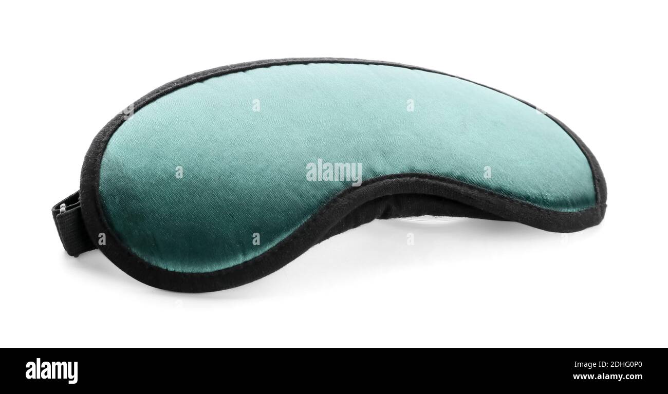 Sleep mask on white background Stock Photo - Alamy