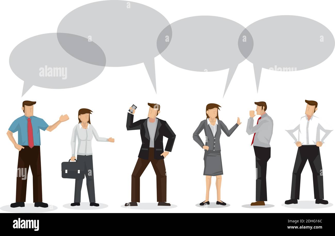 Cartoon Business People Talking 2,370 2 Business People Talking
