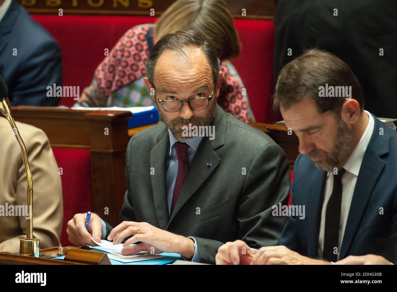 Prime Minister Edouard Philippe at National Assembly, France, December ...