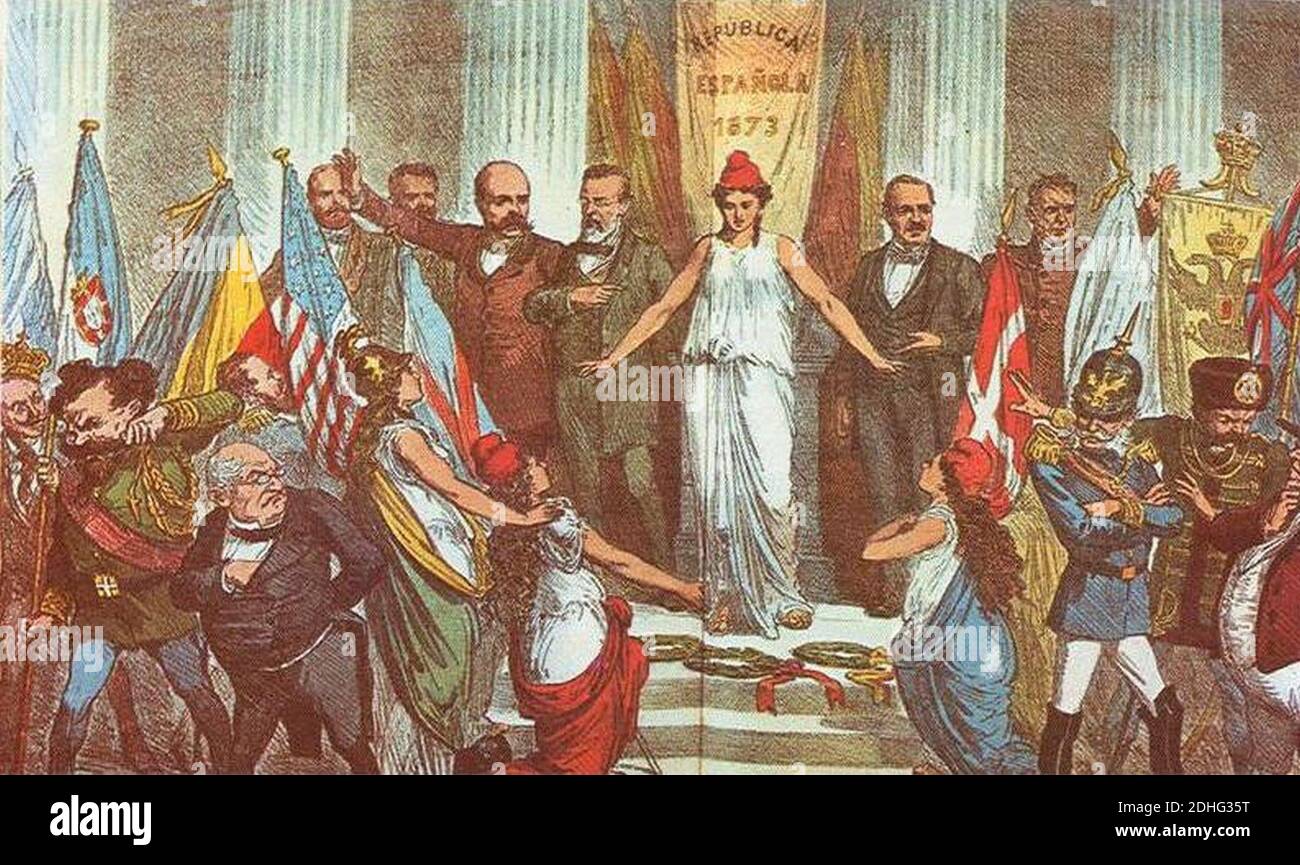 La Republica Española En El Mundo revista La Flaca 28 de marzo de 1873 ... La Republica Española En El Mundo revista La Flaca 28 de marzo de 1873 ...