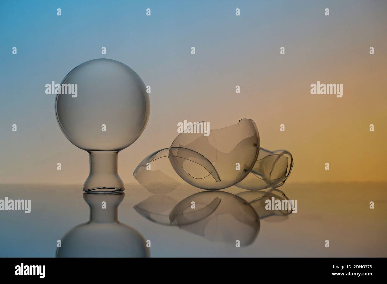 Broken crystal ball hi-res stock photography and images - Alamy