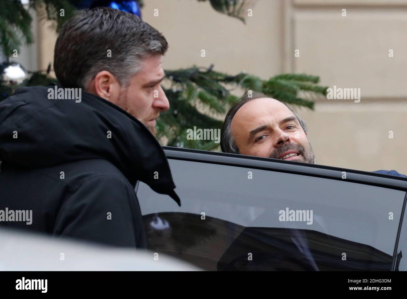 Prime Minister Edouard Philippe leaving the weekly Cabinet meeting in ...