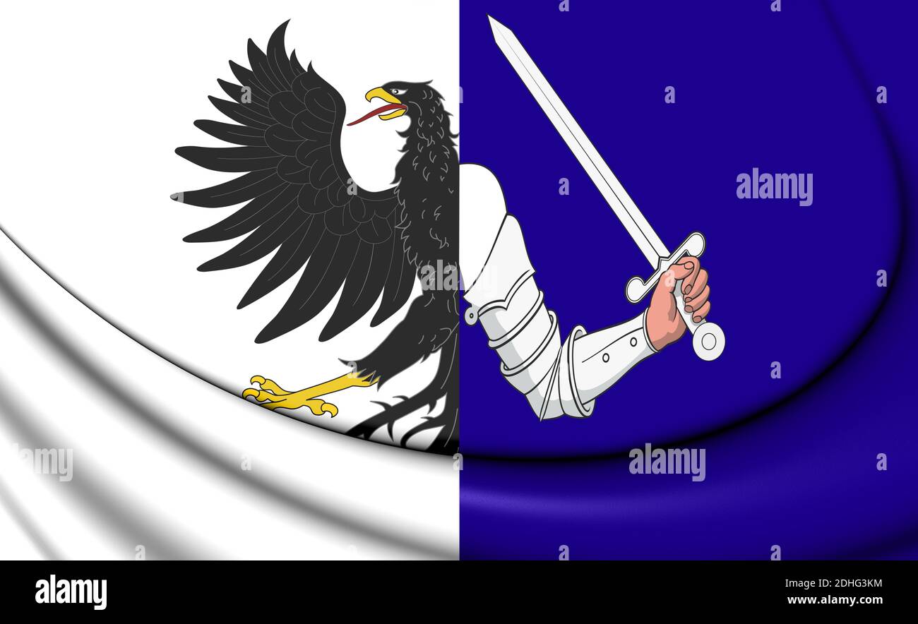 3D Flag of Connacht Province, Ireland. 3D Illustration Stock Photo - Alamy