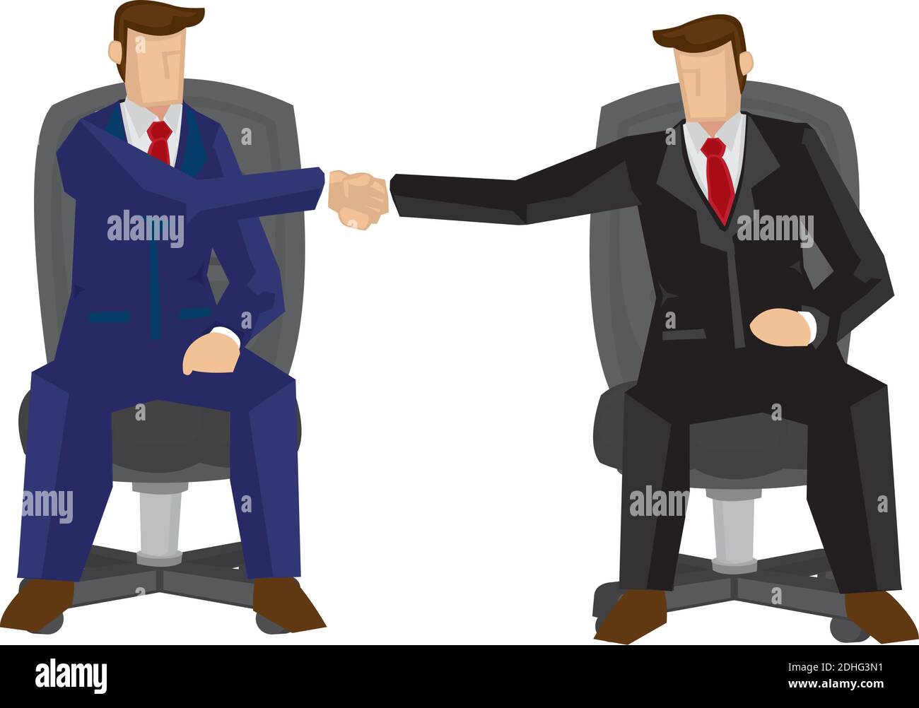 People negotiating illustration Stock Vector Images - Alamy