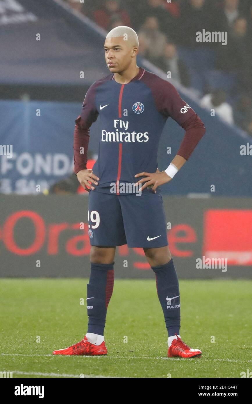 PSG's Kylian Mbappe during the Ligue 1 Paris Saint-Germain (PSG) v Caen ...