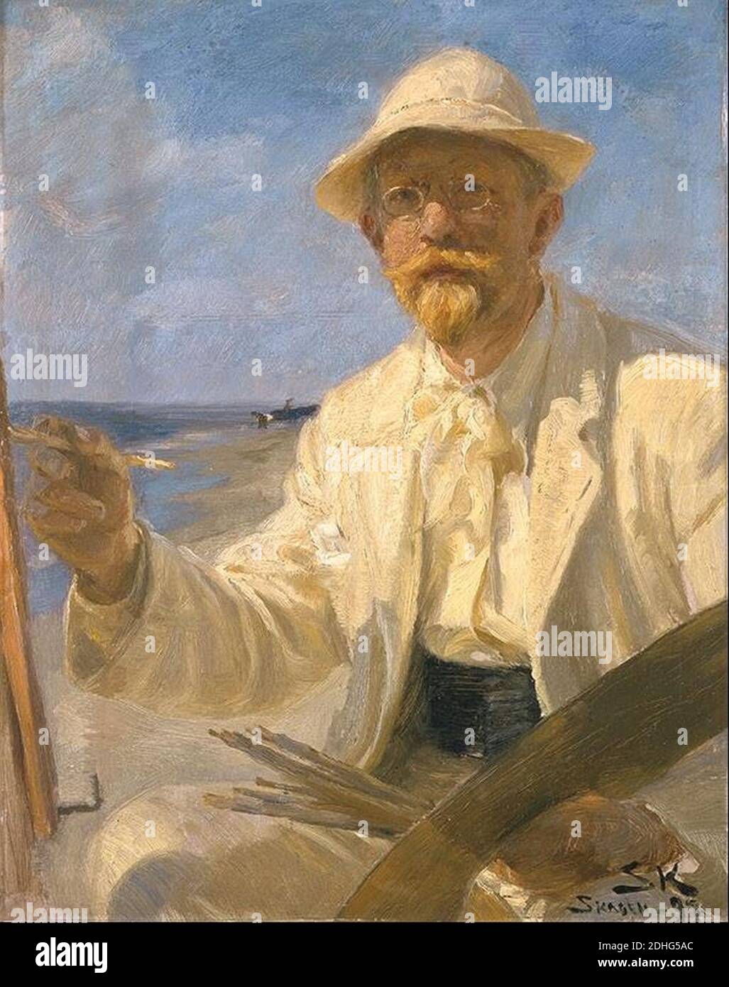 Peder Severin Krøyer - Self-portrait Stock Photo - Alamy