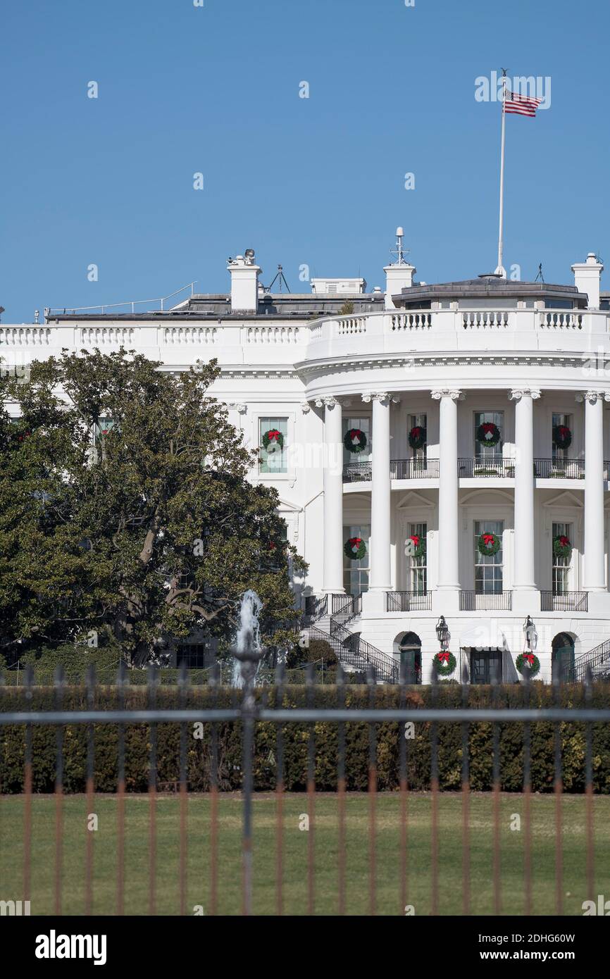 North side of the White House in Washington, DC, USA, showing the ...