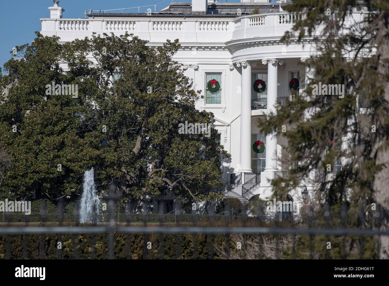 North side of the White House in Washington, DC, USA, showing the ...