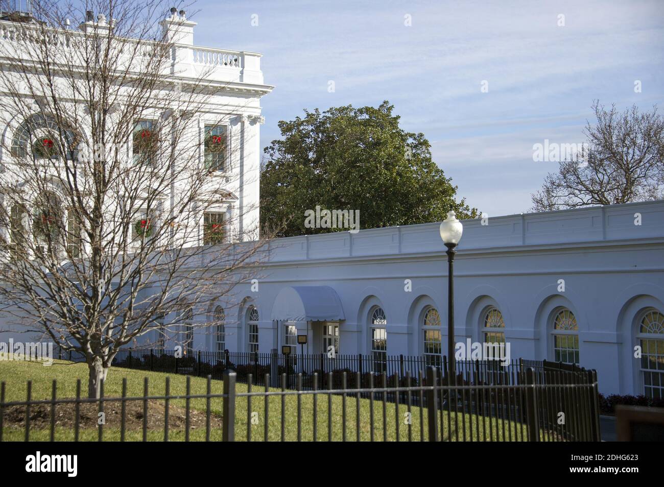 North side of the White House in Washington, DC, USA, showing the ...