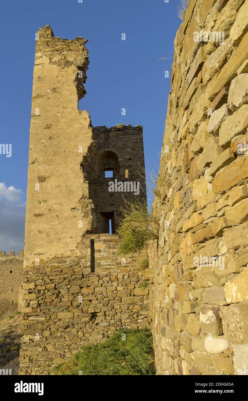 The medieval Genoese fortress in Crimea Stock Photo - Alamy