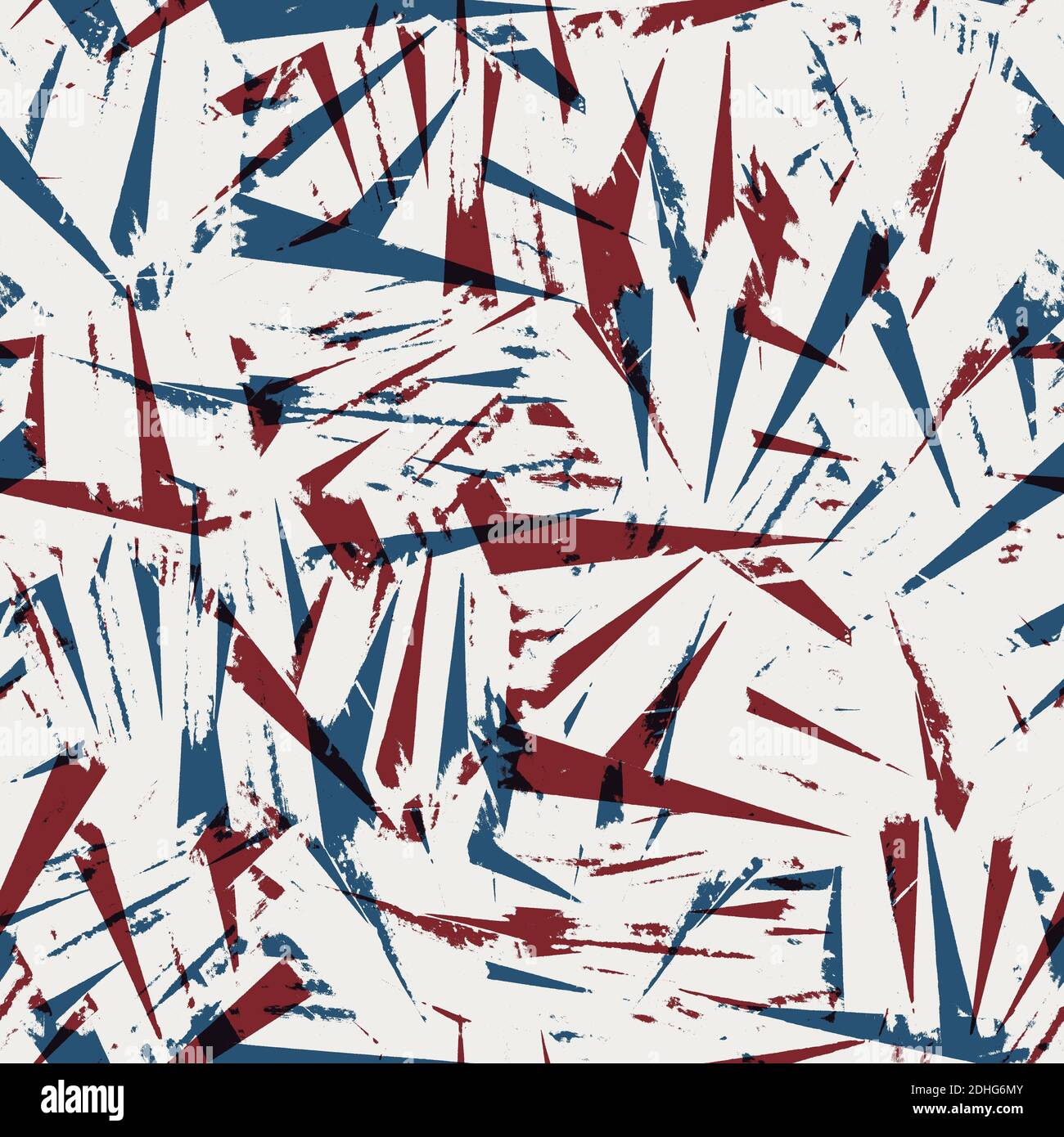 Seamless tropical pattern in red blue black white Stock Photo - Alamy