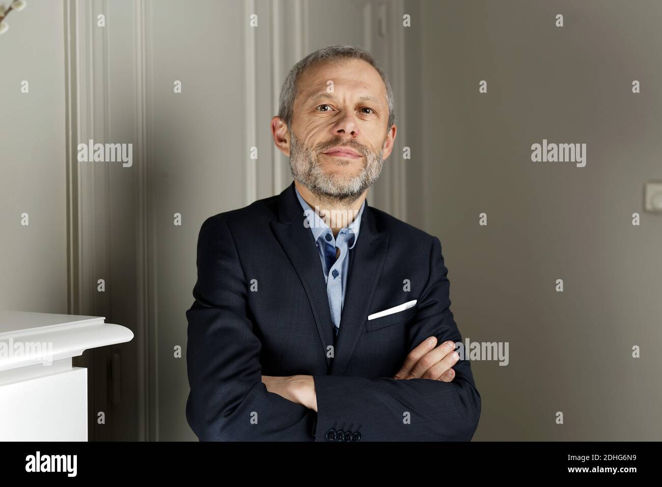 File picture, dated on November 10, 2017, Pierre Mathiot posing during ...