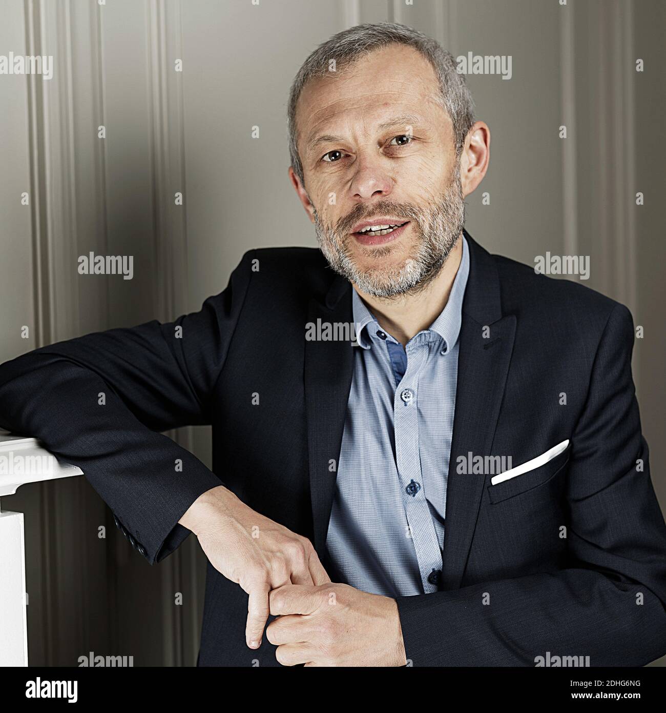 File picture, dated on November 10, 2017, Pierre Mathiot posing during ...