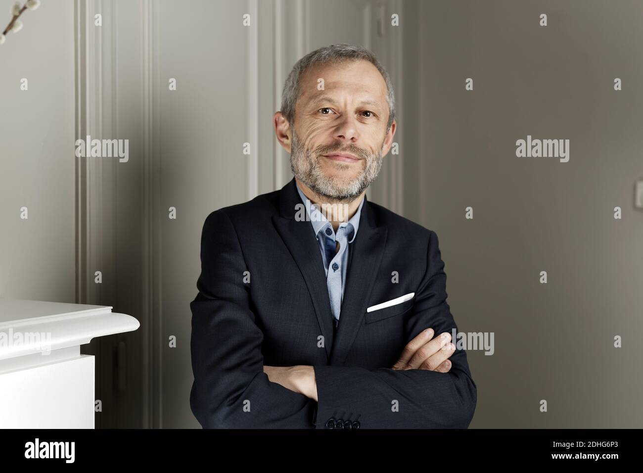 File picture, dated on November 10, 2017, Pierre Mathiot posing during ...