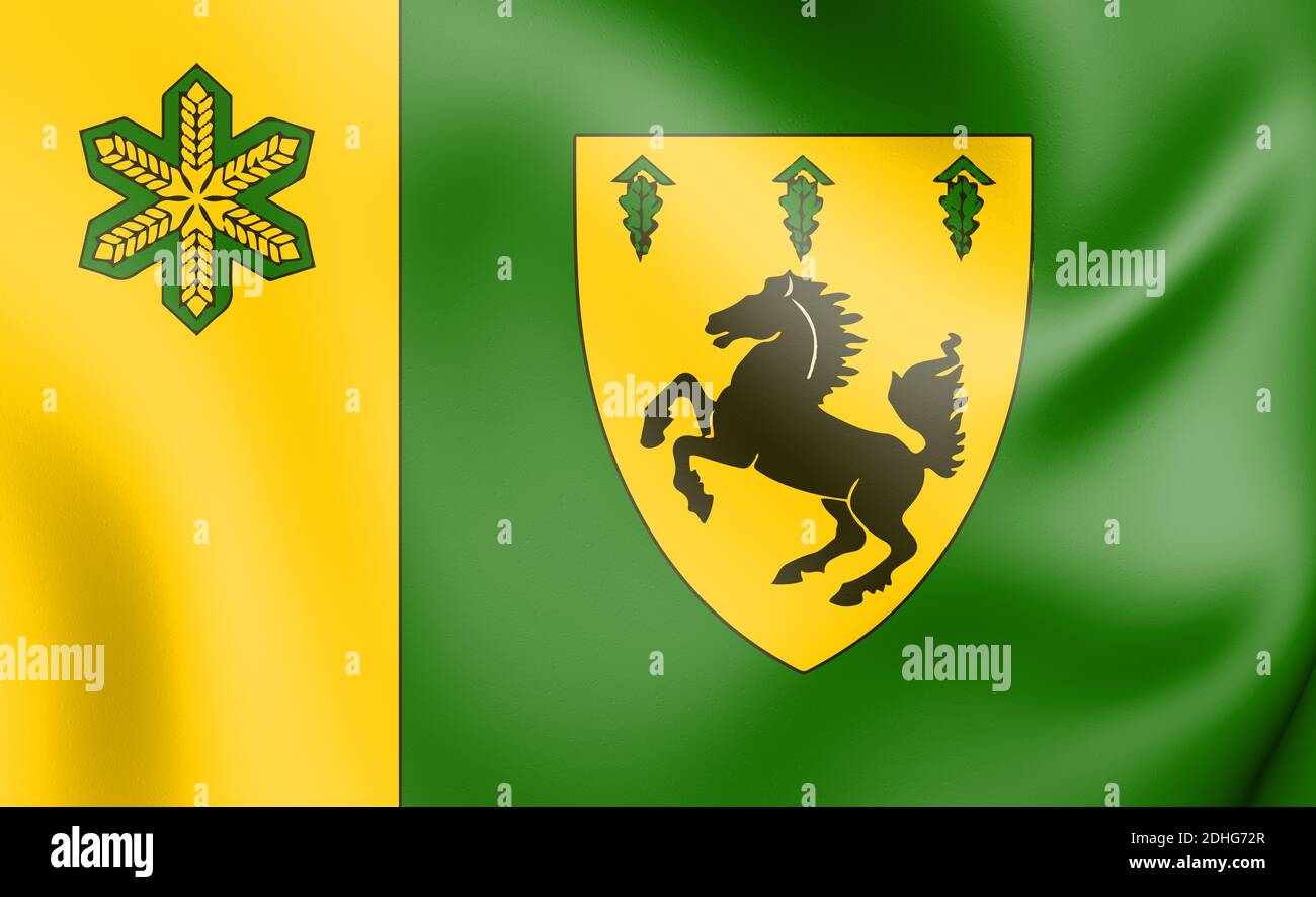 3D Flag of Brandon (Manitoba), Canada. 3D Illustration Stock Photo - Alamy