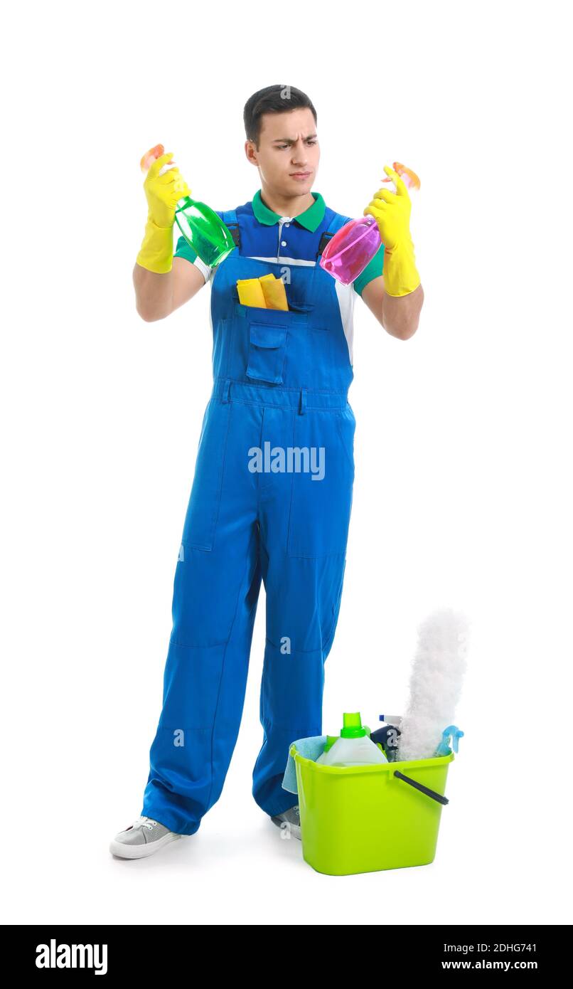Janitor male Cut Out Stock Images & Pictures - Alamy