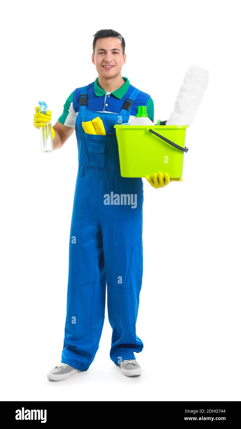 Janitor male Cut Out Stock Images & Pictures - Alamy