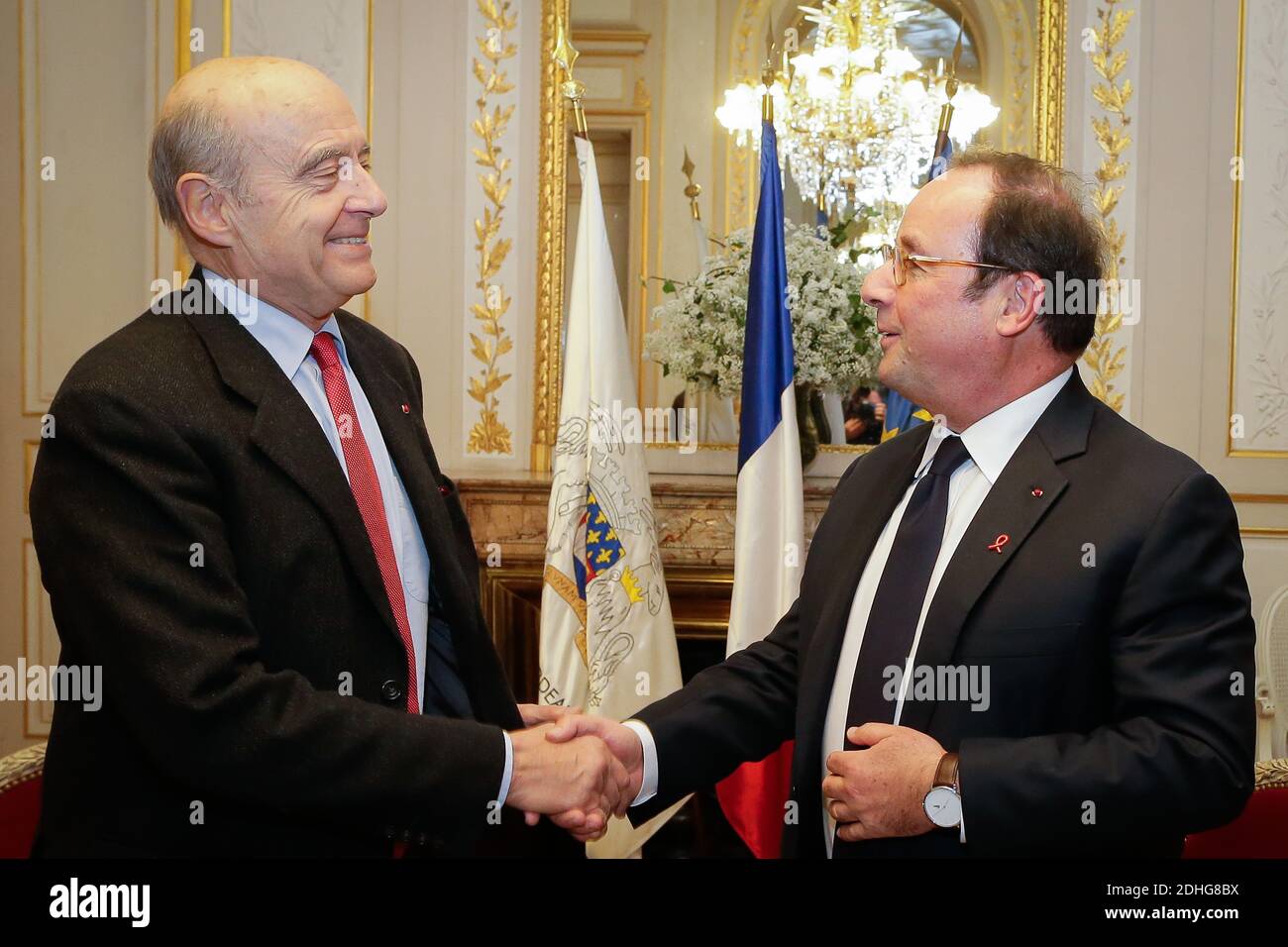 Former french president Francois Hollande meets former prime minister ...