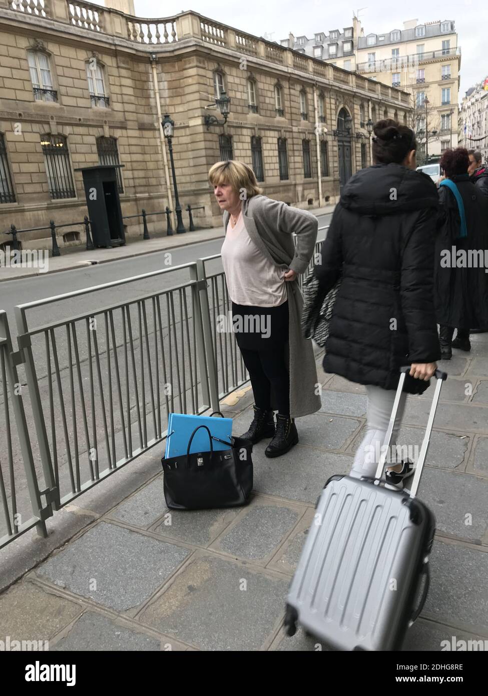 Michele (Mimi )Marchand arriving at Palais de l'Elysee, Paris, France ...