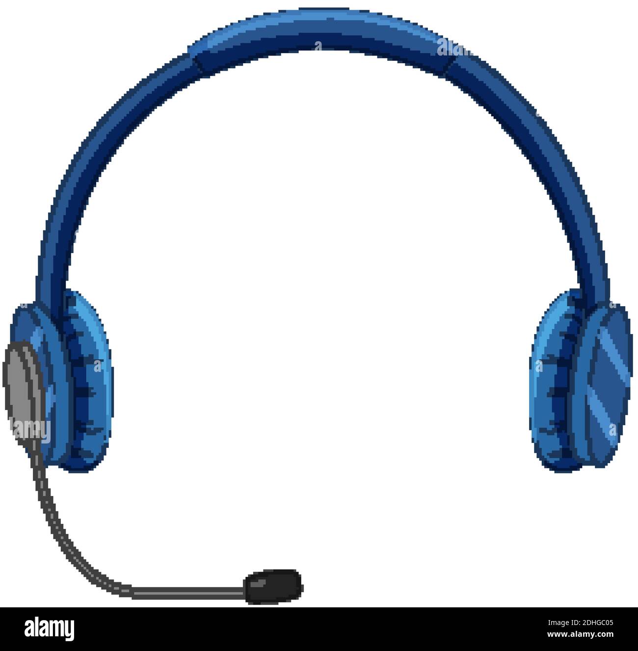 Blue Headphones Clipart