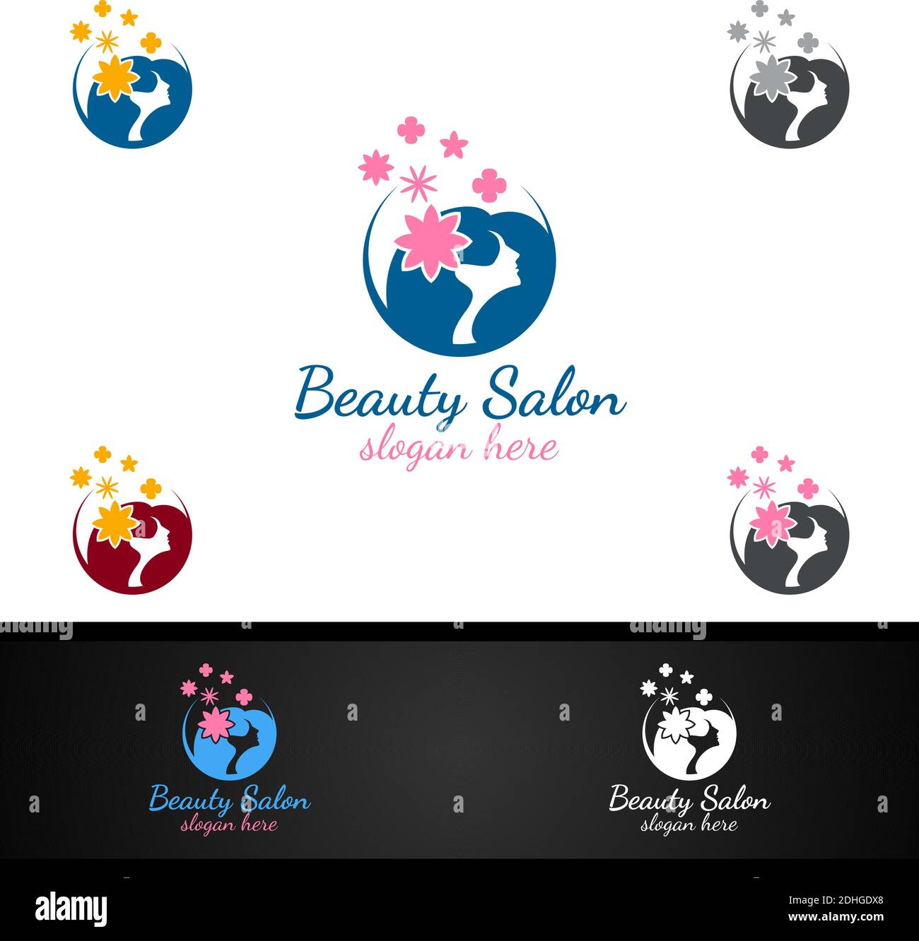 Unisex Salon Logo Design