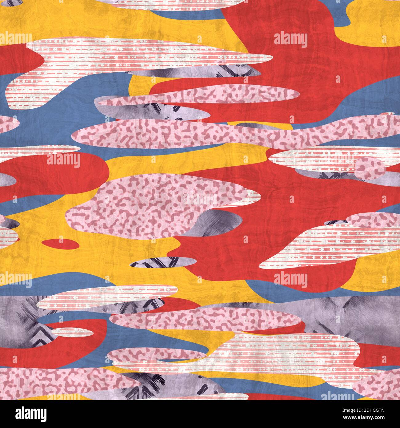 Seamless collage in camo shapes vivid montage Stock Photo - Alamy