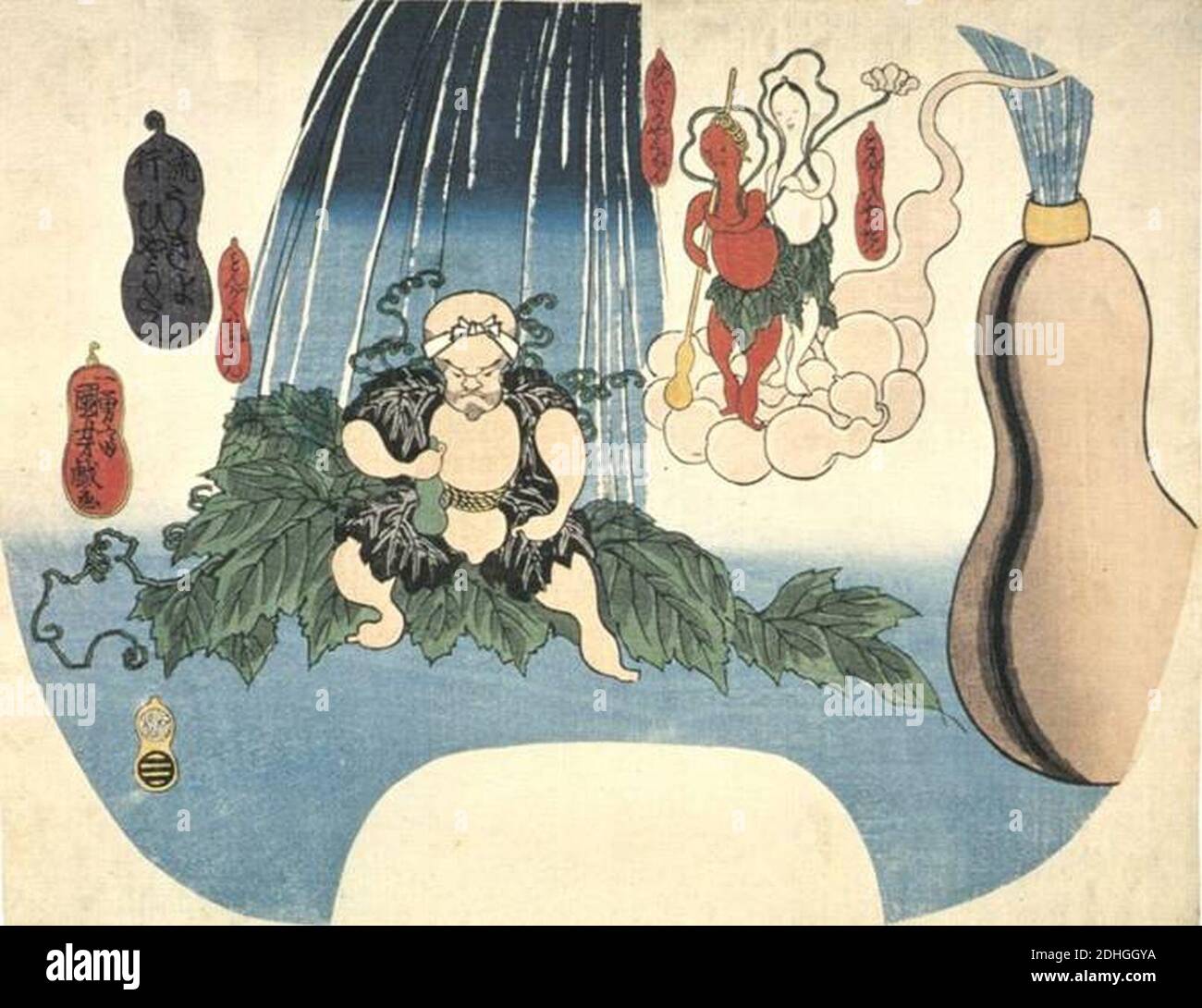 Kuniyoshi Animated Gourd Stock Photo - Alamy