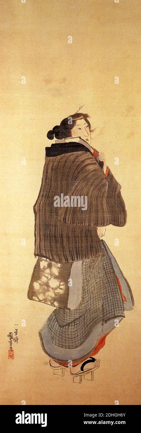 Kuniyoshi Utagawa, Tatsumi geisha Stock Photo - Alamy