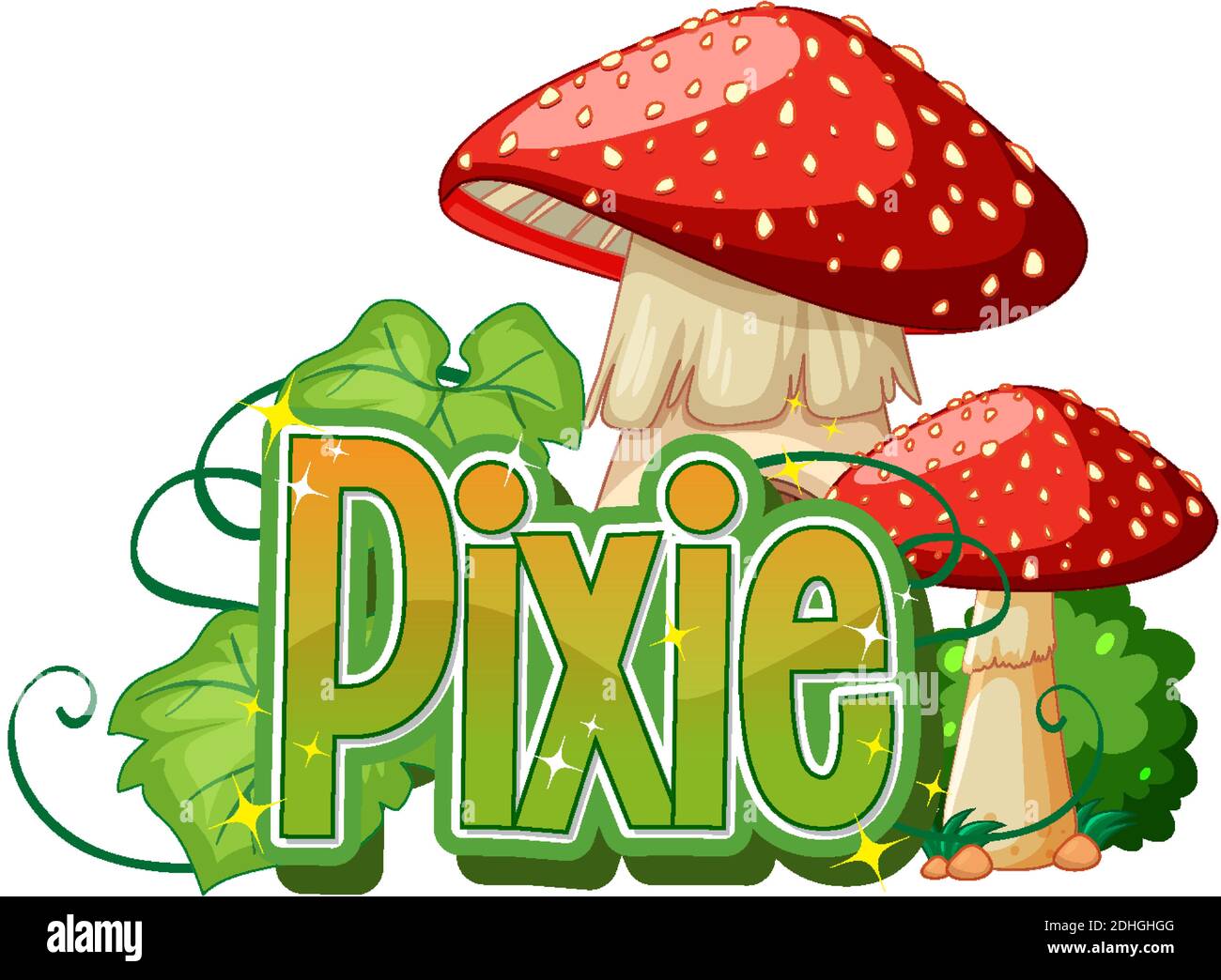 Pixie logos on white background illustration Stock Vector Image & Art ...