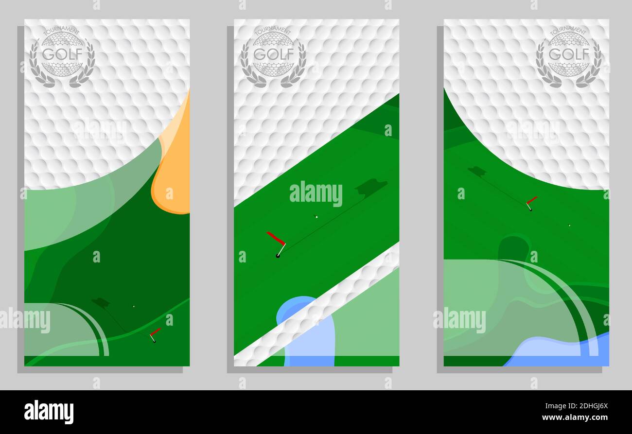 Golf hole view Stock Vector Images - Alamy