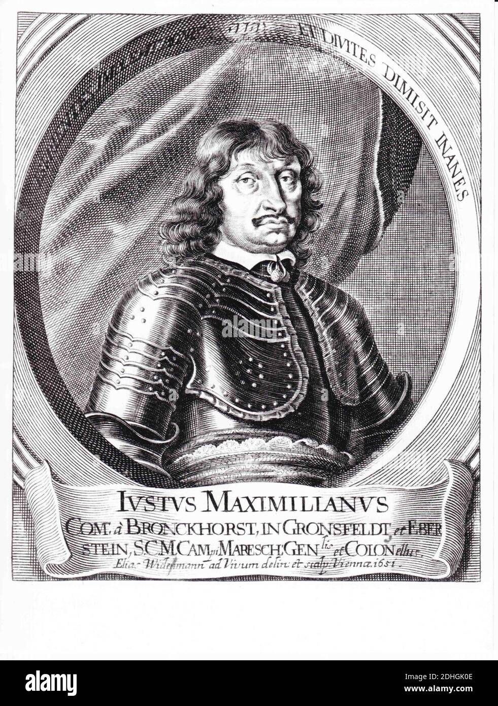 Kupferstich - Jost Maximilian von Bronckhorst-Gronsfeld - Widenmann ...