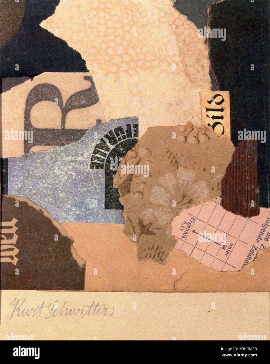 Kurt schwitters collage hi-res stock photography and images - Alamy