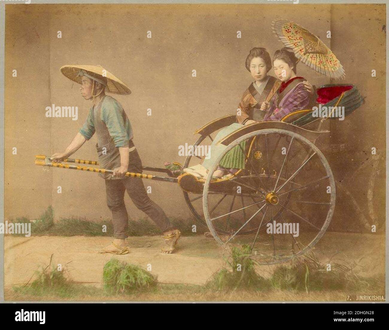 Kusakabe Kimbei - 7 Jinrikishia Stock Photo - Alamy