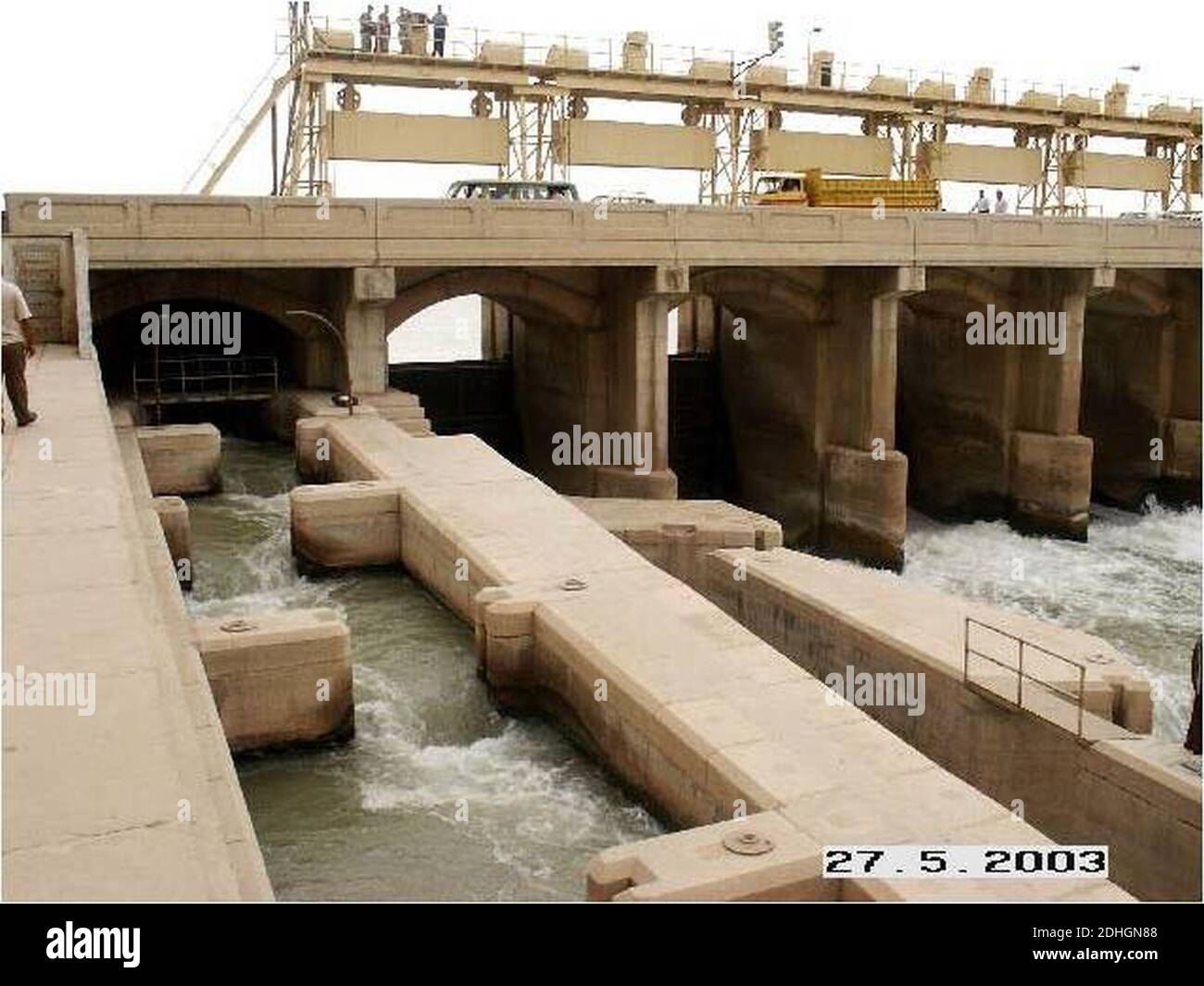 Kut Barrage Fish Ladder USACE NWD Stock Photo - Alamy