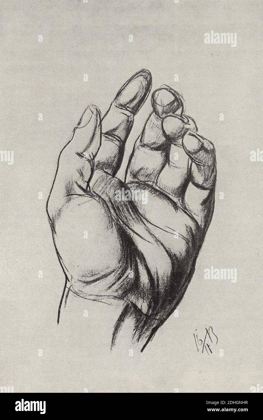 Kuzma Petrov-Vodkin drawing-hands-1913 Stock Photo - Alamy