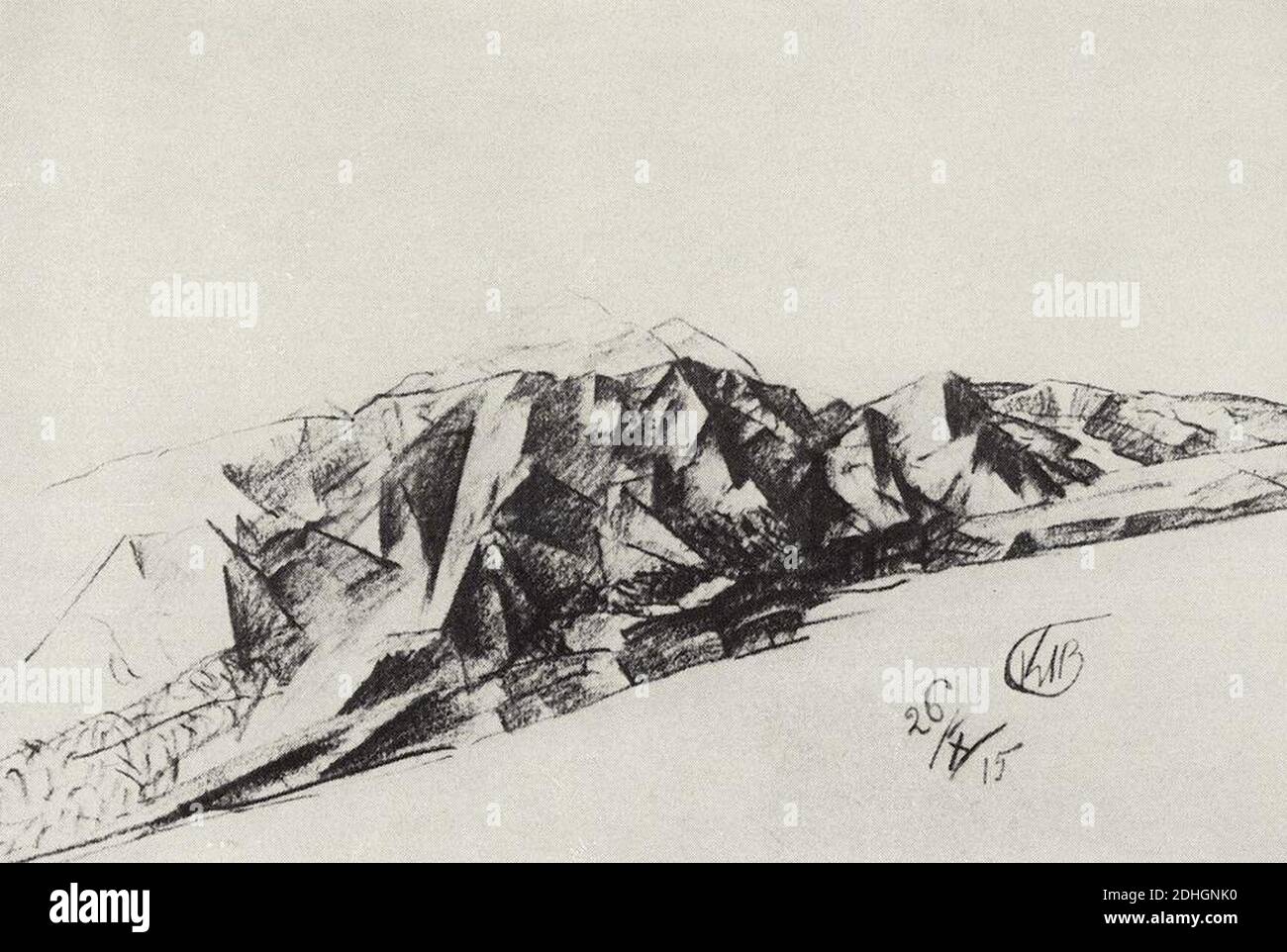 Kuzma Petrov-Vodkin landscape-1915 Stock Photo - Alamy