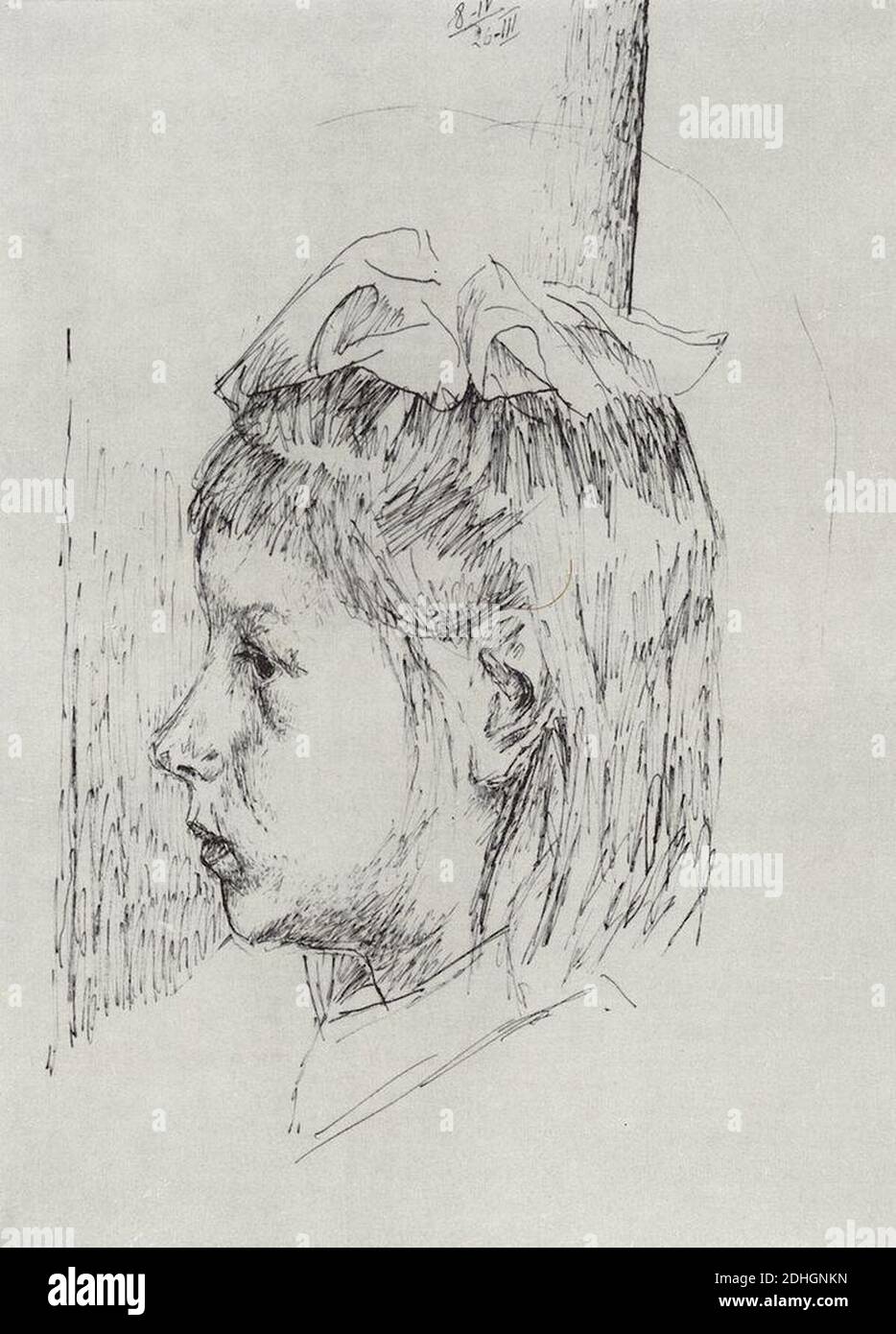 Kuzma Petrov-Vodkin portrait-of-a-girl-1921 Stock Photo - Alamy