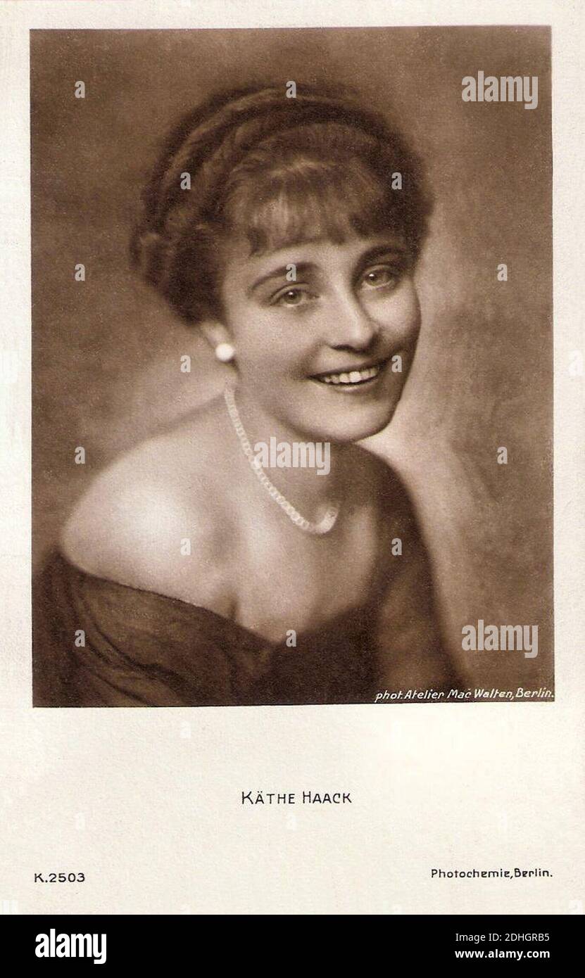 Käthe Haack, by Mac Walten Berlin Stock Photo - Alamy