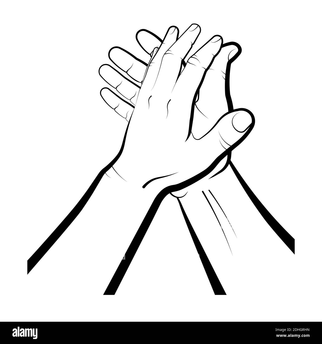 Friendly greeting person Black and White Stock Photos & Images - Alamy