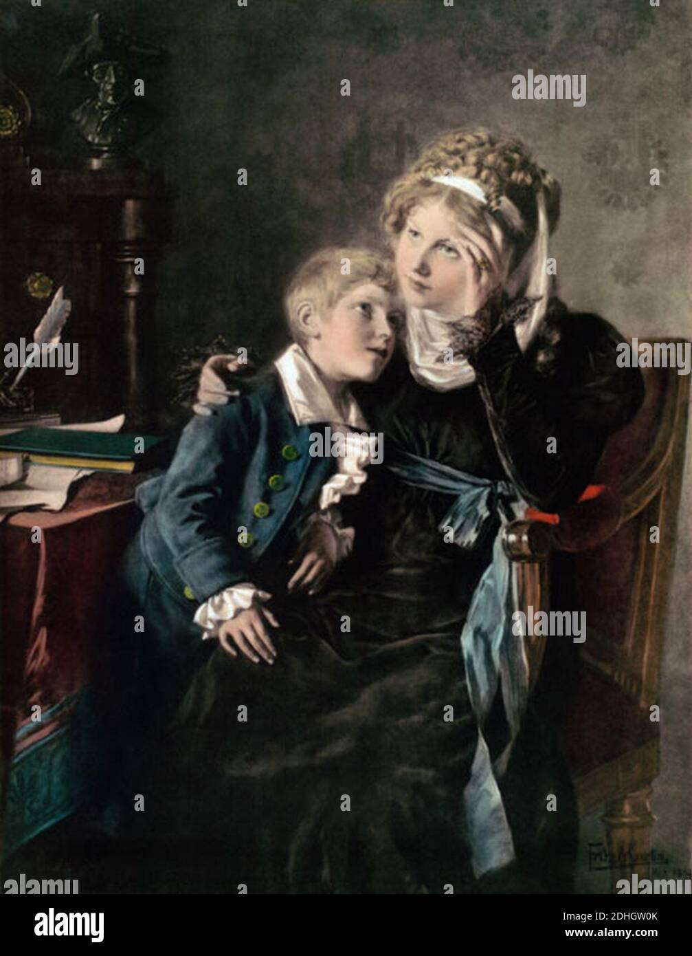 Königin Luise of Prussia with her second child Wilhelm Stock Photo - Alamy