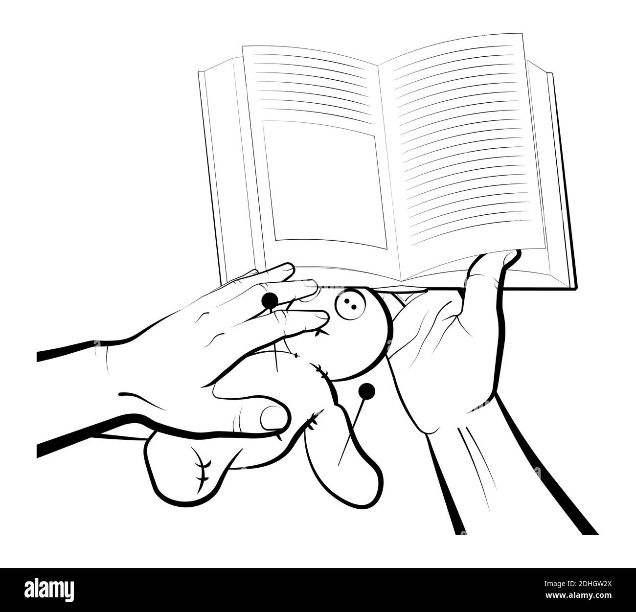 Voodoo magic drawing hi-res stock photography and images - Alamy