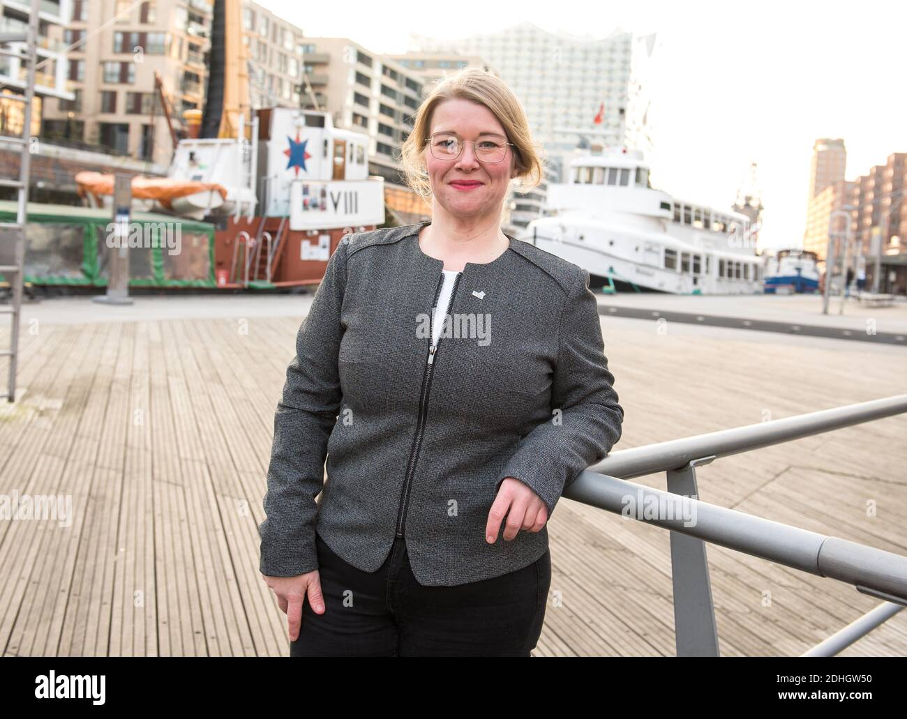 04 December 2020, Hamburg: Claudia Ohlmeier, shipbuilding engineer, is ...