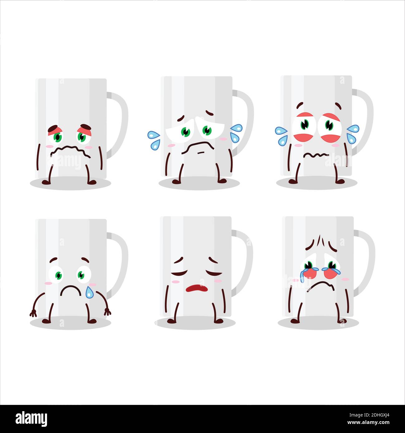 Sad and empty glass Stock Vector Images - Alamy